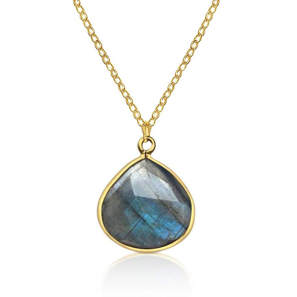 Labradorite Crystal Necklace for Depression and Anxiety – Gogh Jewelry ...