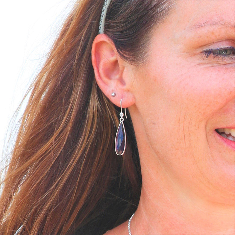 Amethyst Earrings to Help Cope with Stress – Gogh Jewelry Design