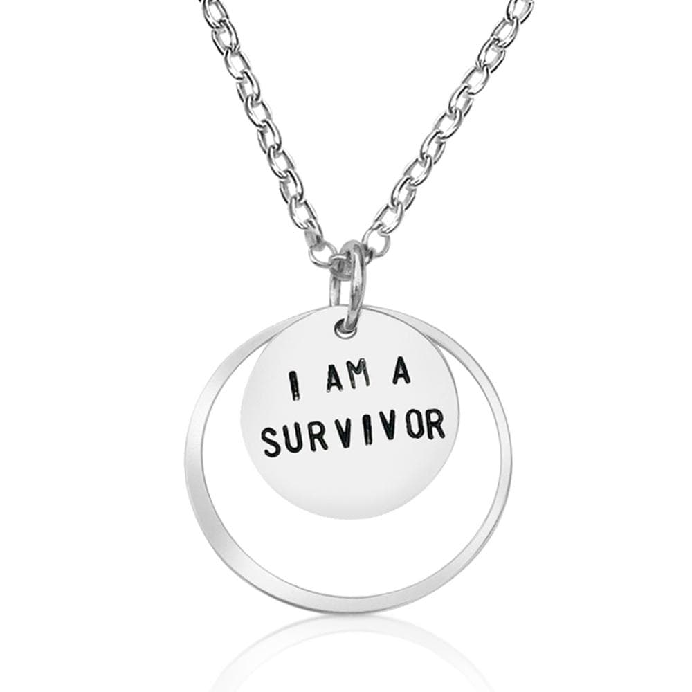 Sterling Silver I am a Survivor Sterling Silver Necklace – Gogh Jewelry ...