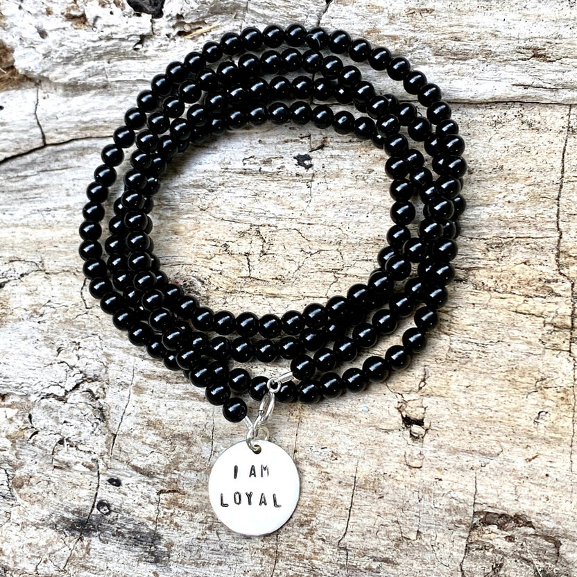 Unisex Black Onyx Bracelet for Self-Control – Gogh Jewelry Design