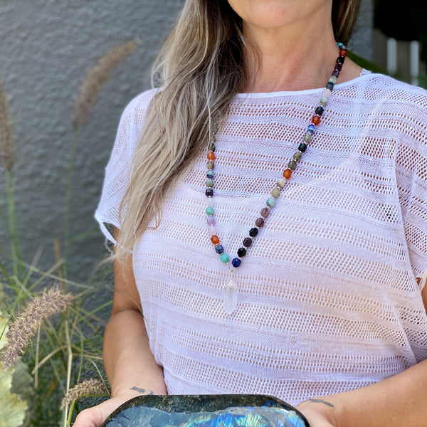 Master Healer Crystal Necklace with Healing Gemstones – Gogh Jewelry Design