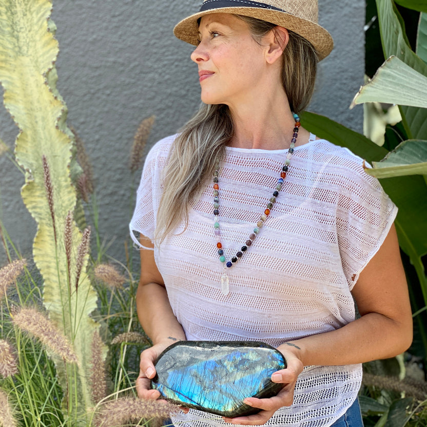 Master Healer Crystal Necklace with Healing Gemstones – Gogh Jewelry Design