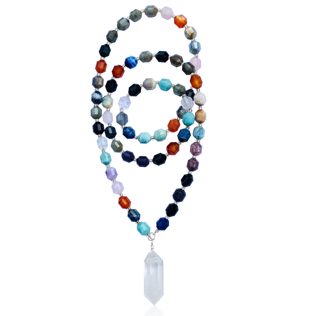 Master Healer Crystal Necklace with Healing Gemstones – Gogh Jewelry Design