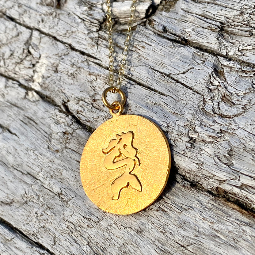 Gold Filled Mermaid Ocean Inspired Necklace – Gogh Jewelry Design