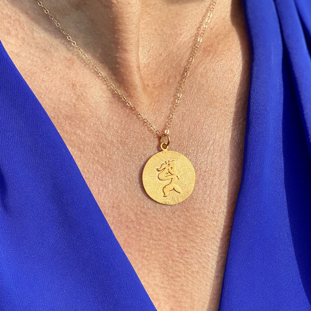 Gold Filled Mermaid Ocean Inspired Necklace – Gogh Jewelry Design