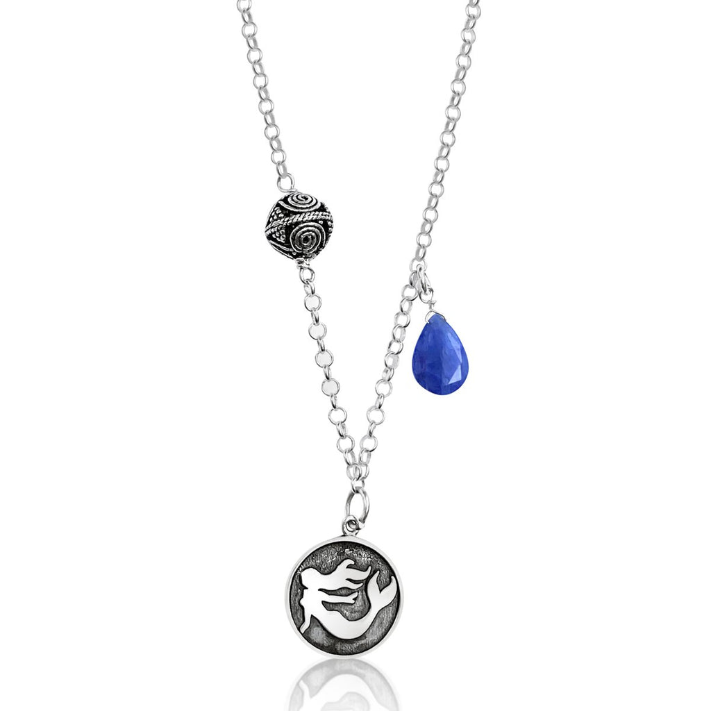 Sterling Silver Untamed Spirit Mermaid Necklace with Tanzanite – Gogh ...