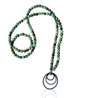 Zero Waste Necklace with up-recycled SCUBA parts and Sea Glass – Gogh ...